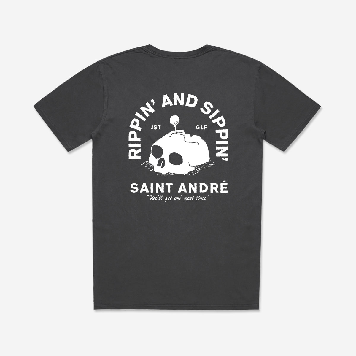 Rippin' and Sippin' Tee (Black) – St. André Golf